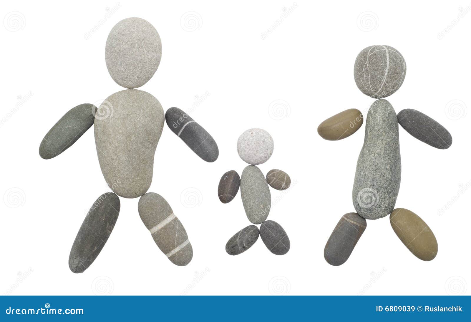 Pebble family stock image. Image of girl, isolated, harmony - 6809039