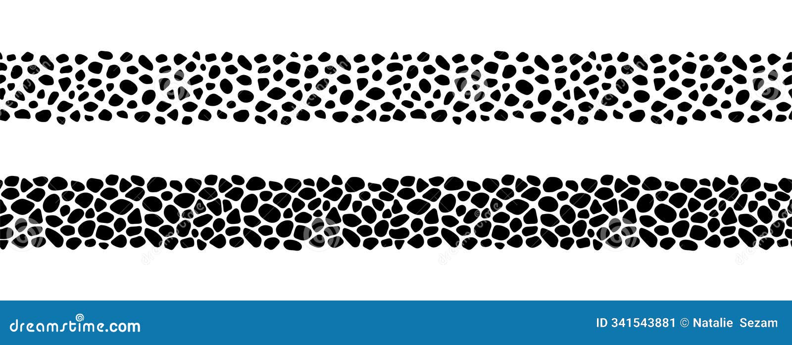 Pebble Geometric Seamless Patterns Vector. Irregular Stones Shapes ...