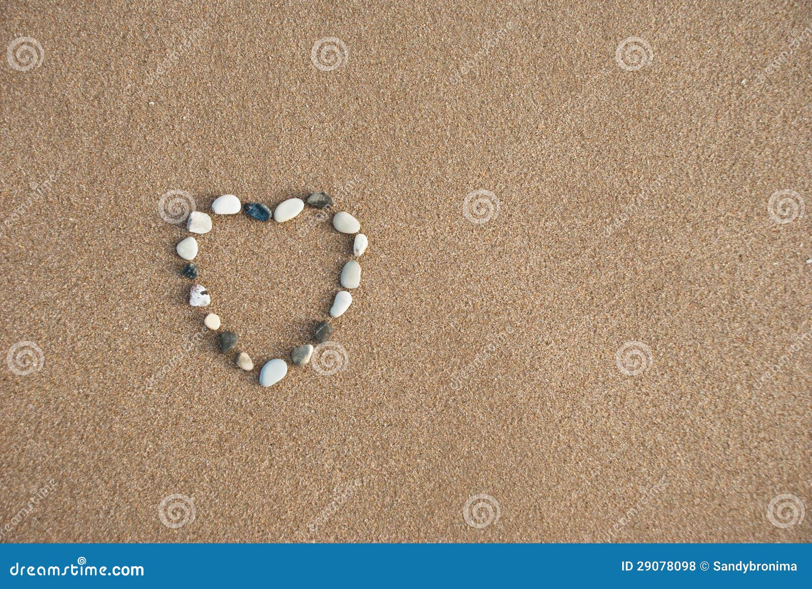 Pebble Heart on the beach stock photo. Image of emotions - 29078098