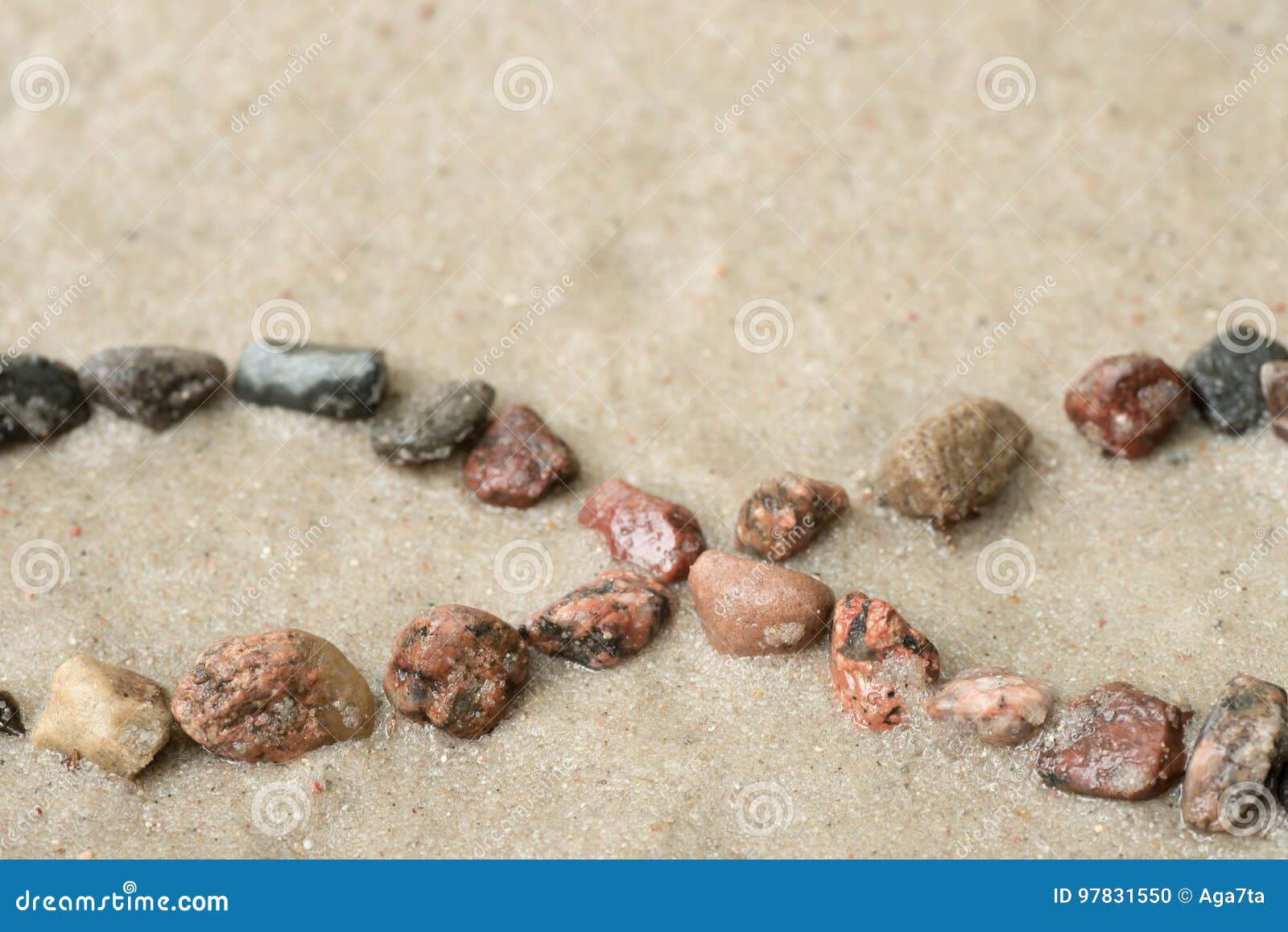 Pebble Infinity Symbol on Sand Selective Focus Stock Photo - Image of ...
