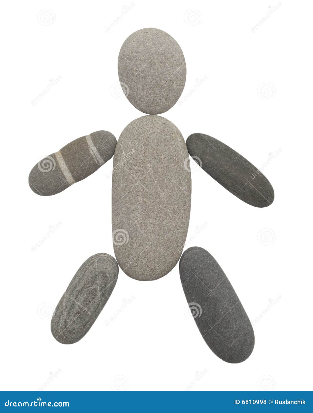 Pebble man stock photo. Image of alternative, isolated - 6810998