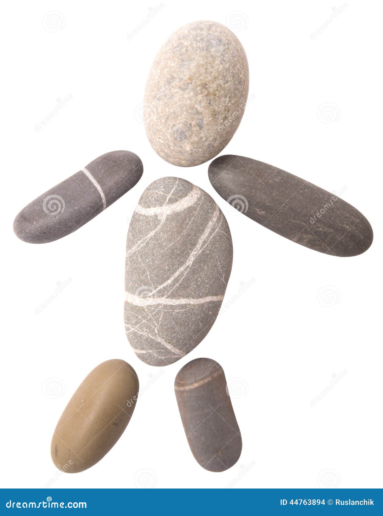 Pebble man stock photo. Image of individuality, relaxation - 44763894