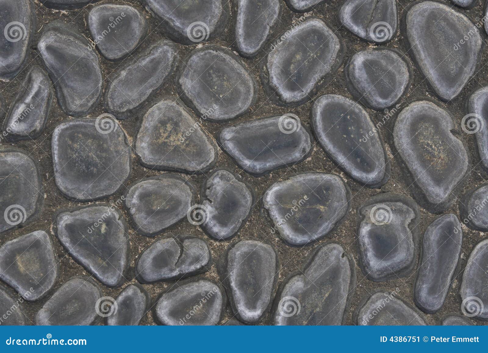 Pebble Path stock image. Image of stone, pattern, rounded - 4386751