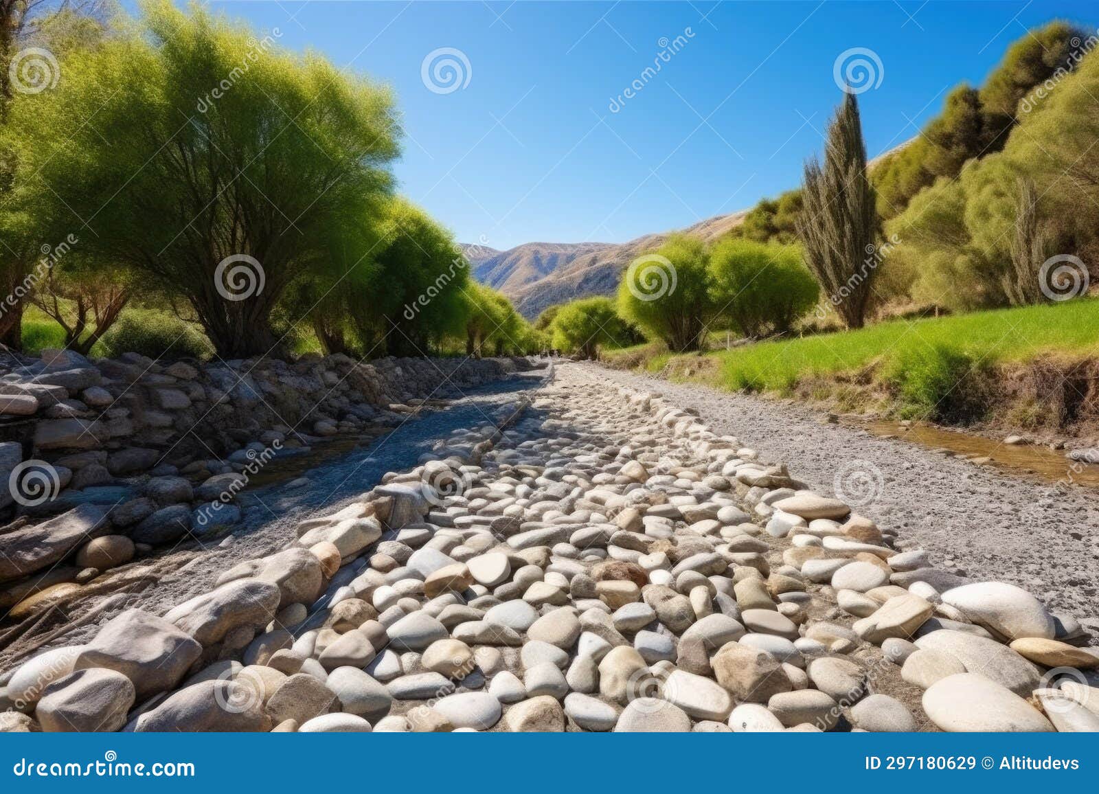 Pebble Path Leading To a Sequestered Hot Spring Stock Image - Image of ...