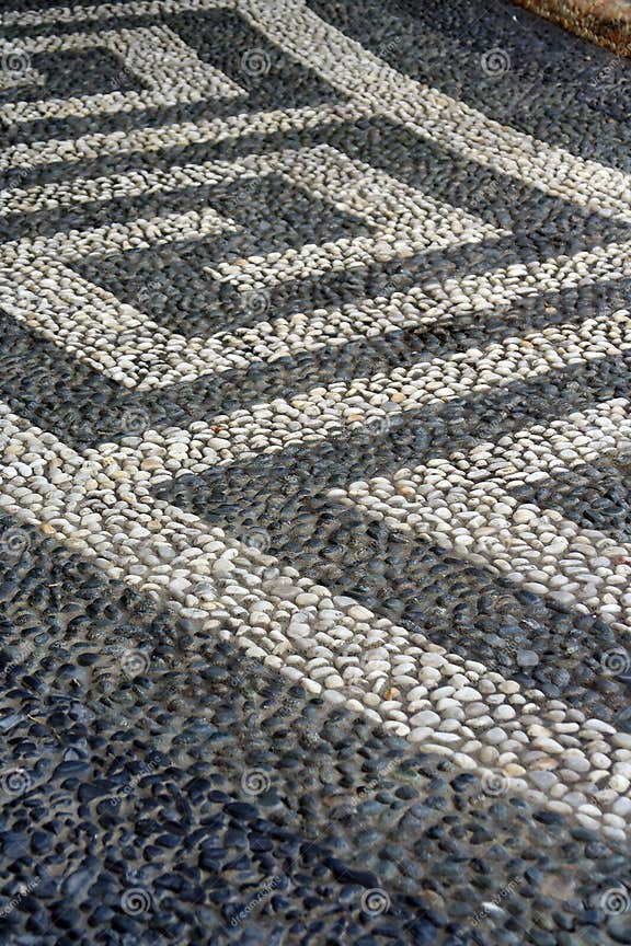 Pebble pathway stock photo. Image of rock, driveway, garden - 605878
