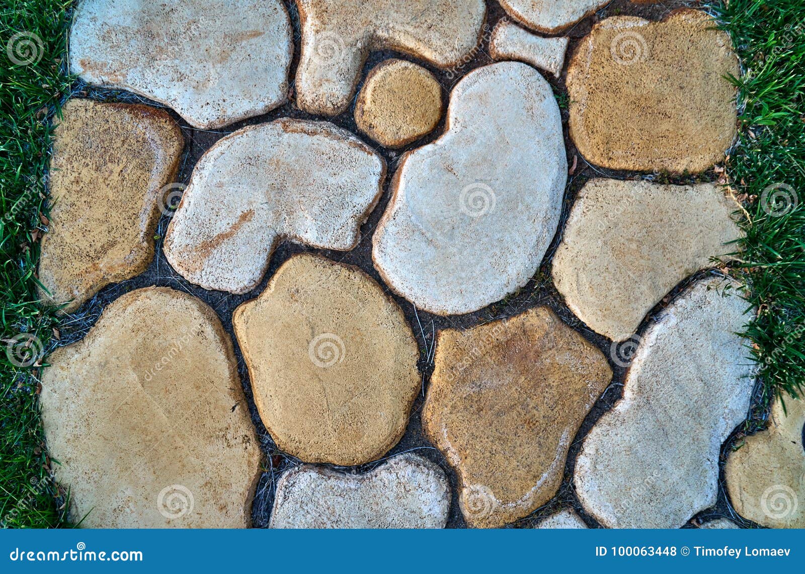Pebble pavement paving stock photo. Image of texture - 100063448