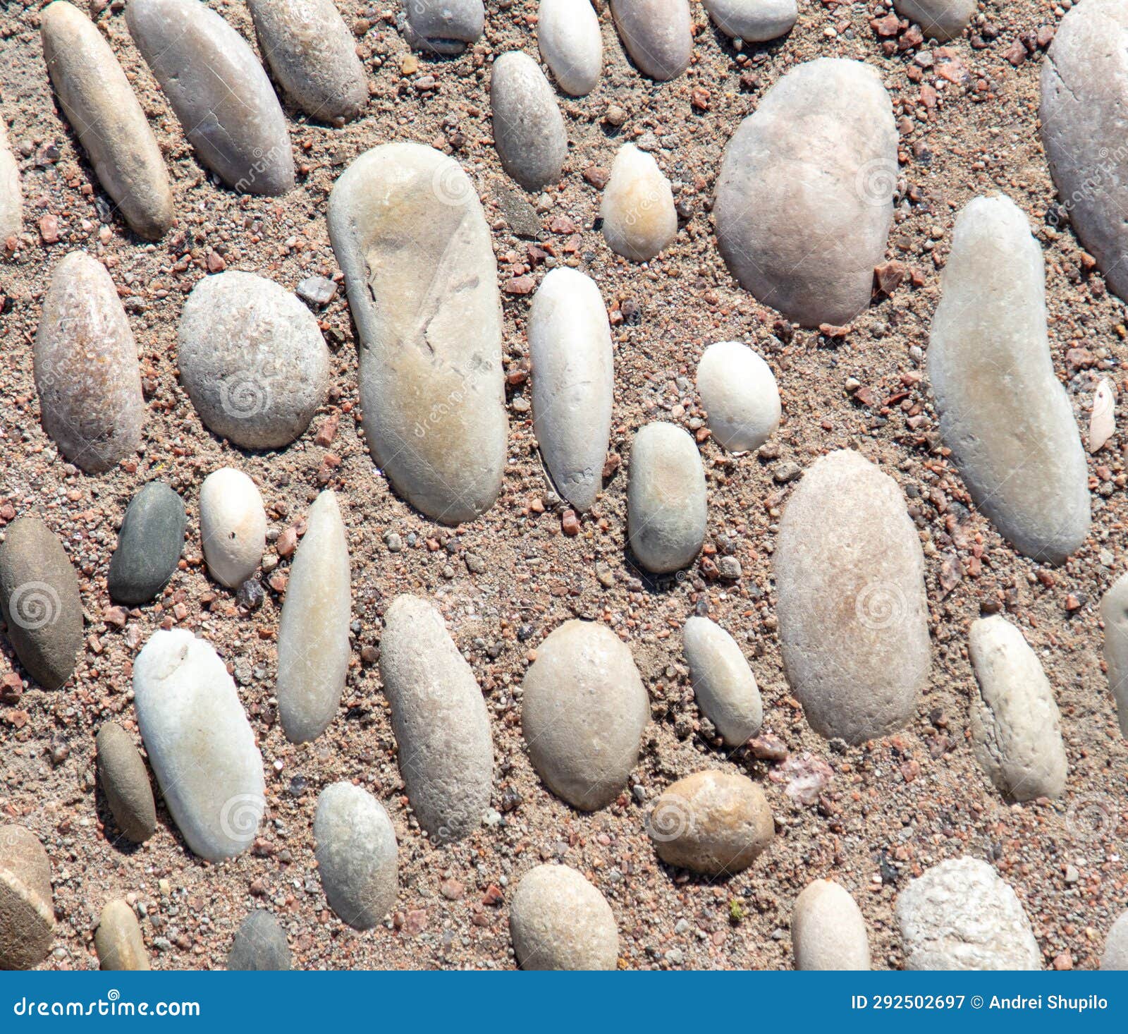 Pebble Road As an Abstract Background. Texture Stock Image - Image of ...