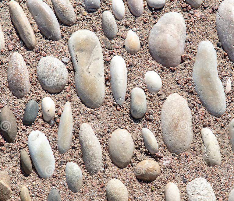 Pebble Road As an Abstract Background. Texture Stock Image - Image of ...