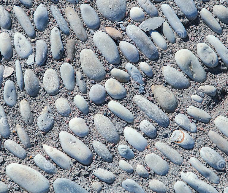 Pebble Road As an Abstract Background. Texture Stock Photo - Image of ...