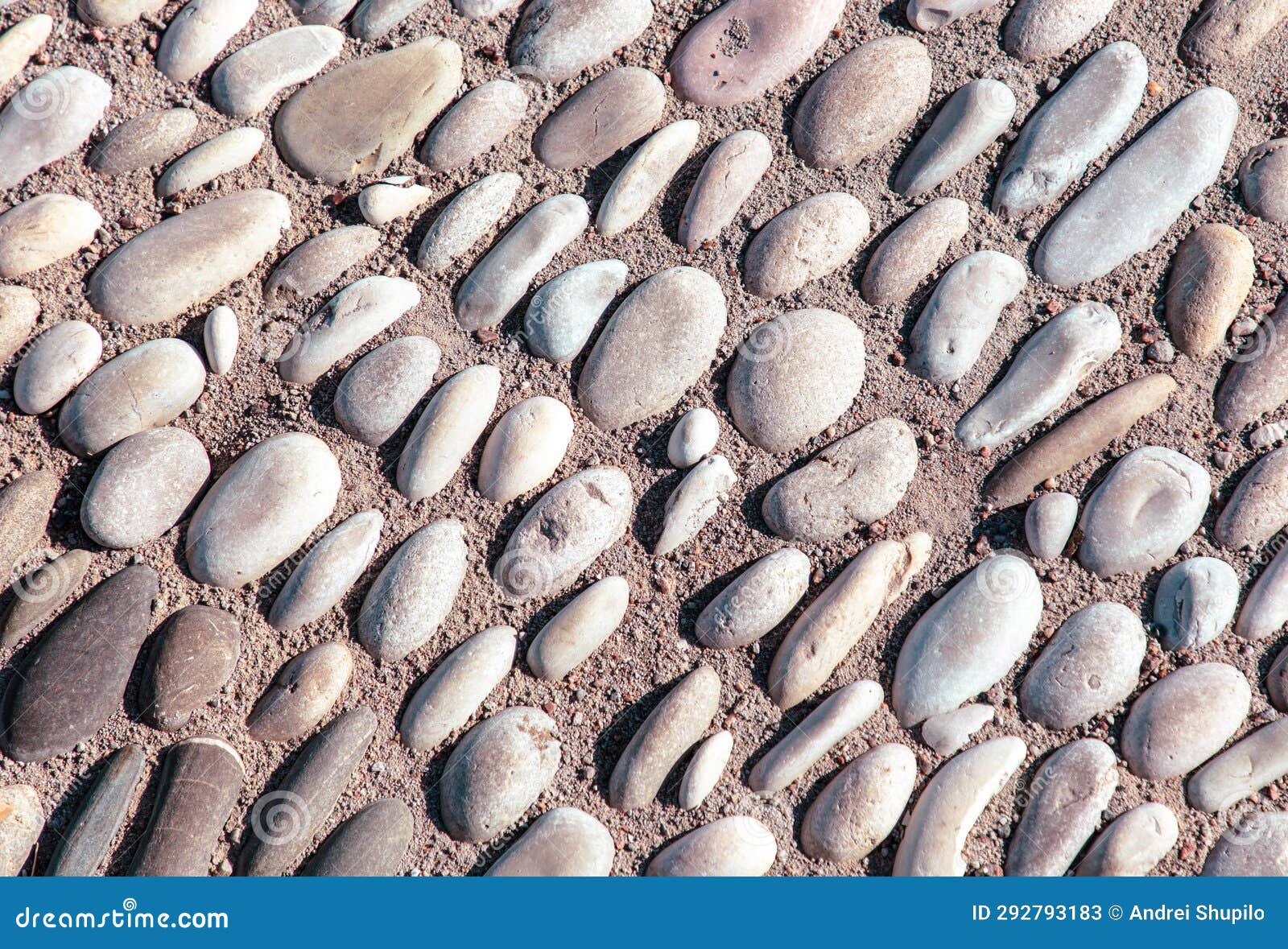 Pebble Road As an Abstract Background. Texture Stock Image - Image of ...