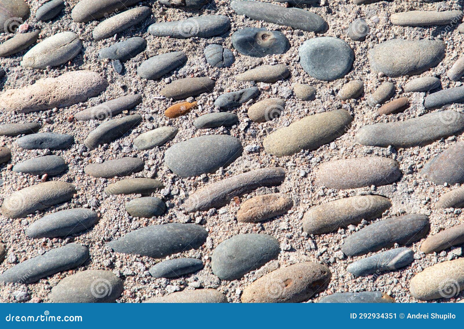 Pebble Road As an Abstract Background. Texture Stock Image - Image of ...
