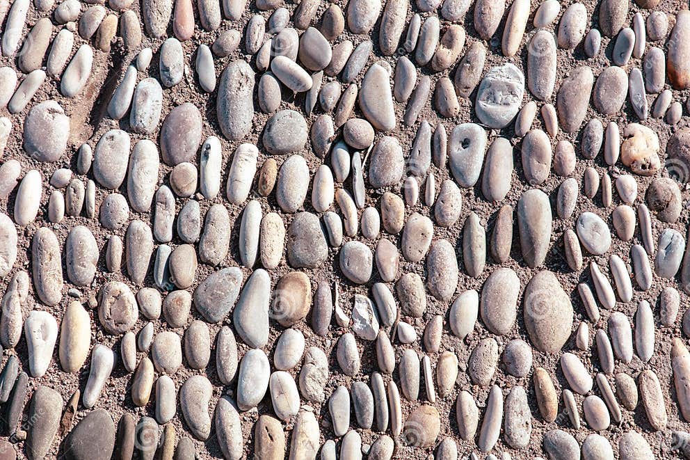 Pebble Road As an Abstract Background. Texture Stock Image - Image of ...