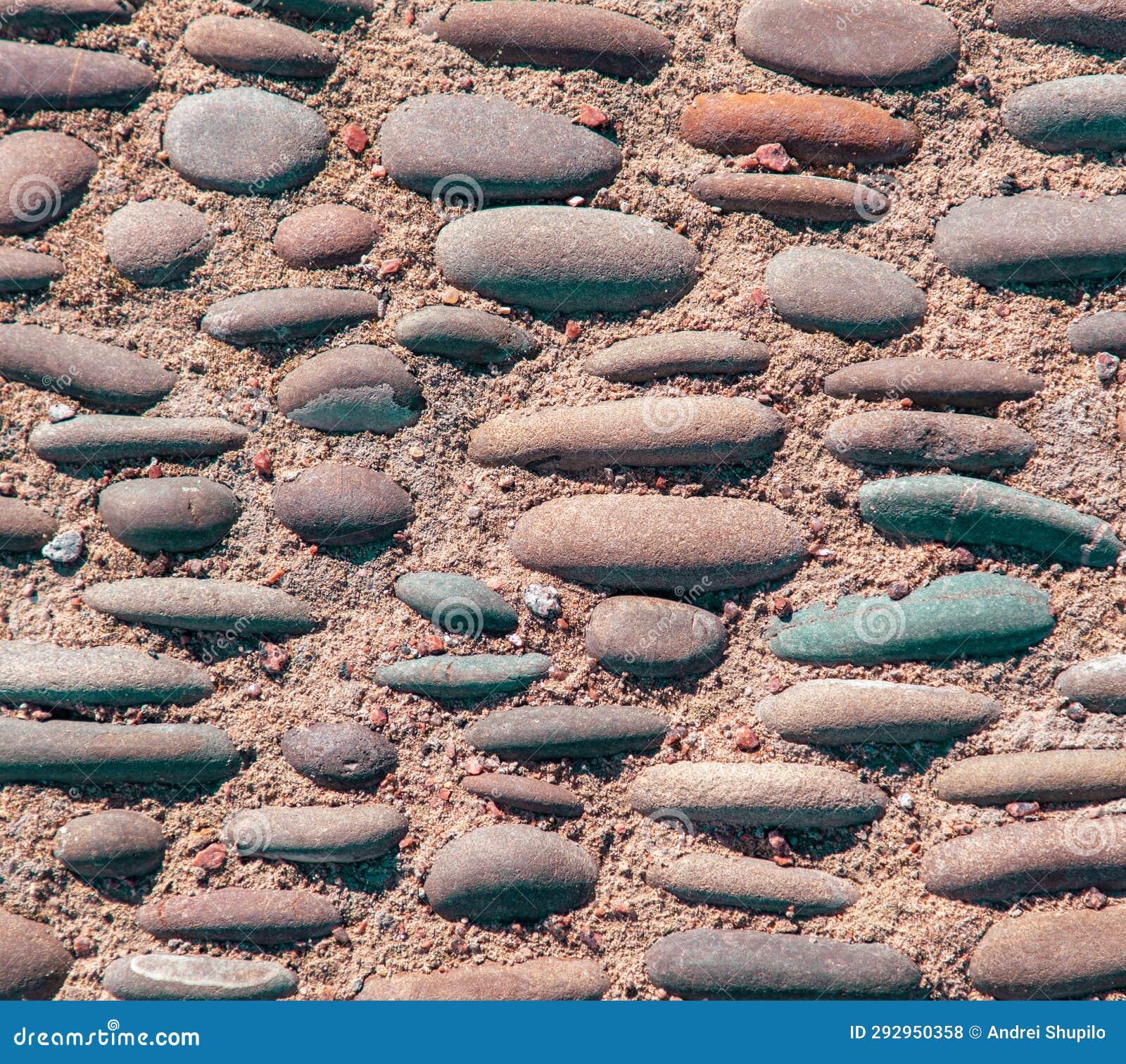 Pebble Road As an Abstract Background. Texture Stock Photo - Image of ...