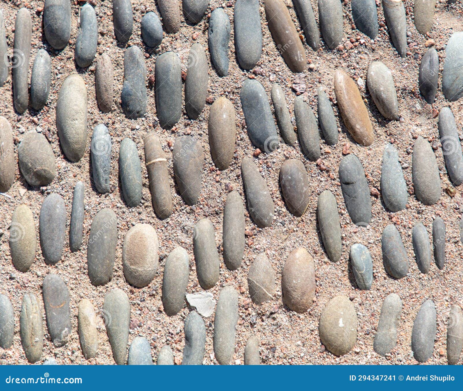 Pebble Road As an Abstract Background. Texture Stock Image - Image of ...
