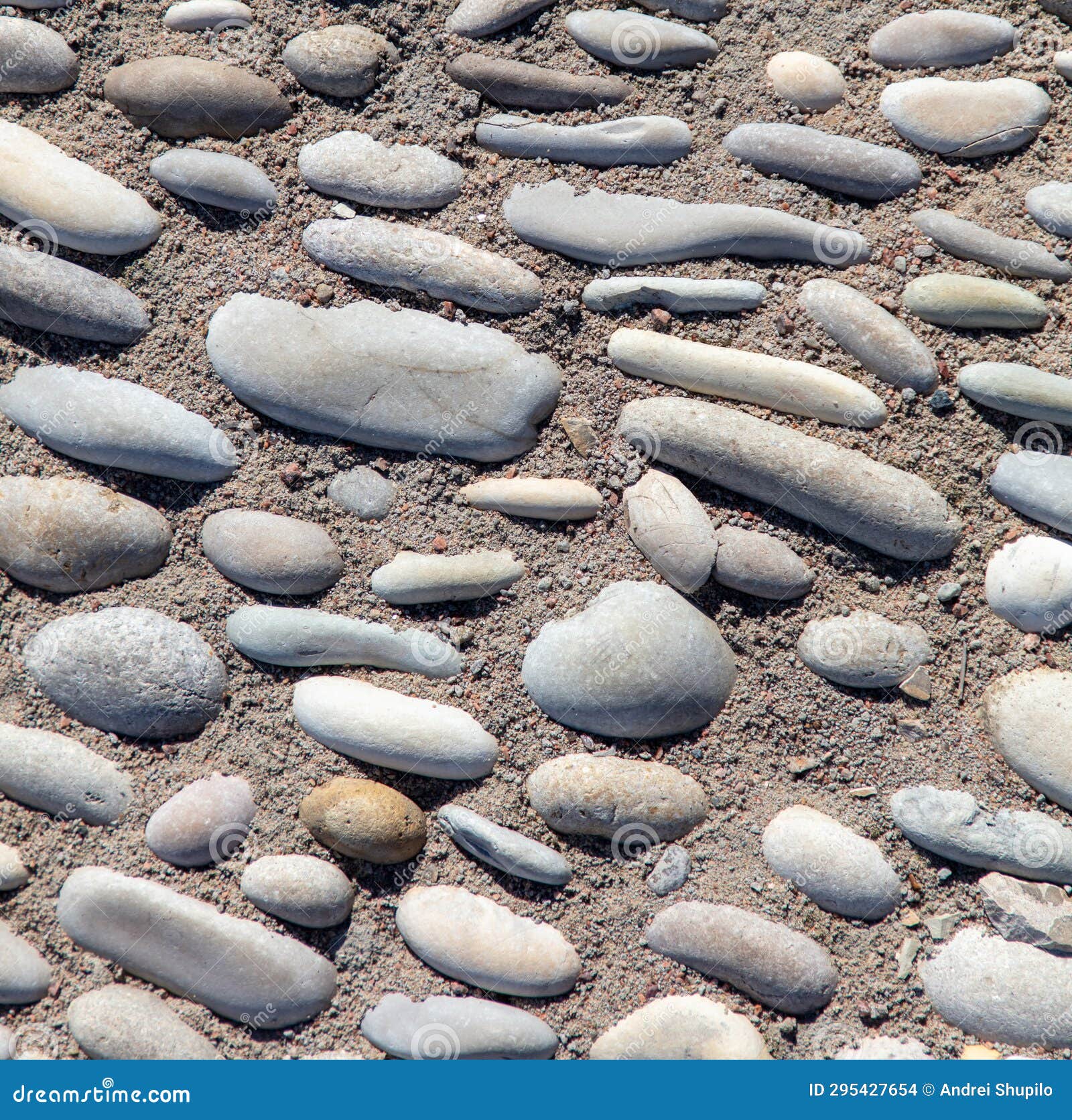Pebble Road As an Abstract Background. Texture Stock Photo - Image of ...