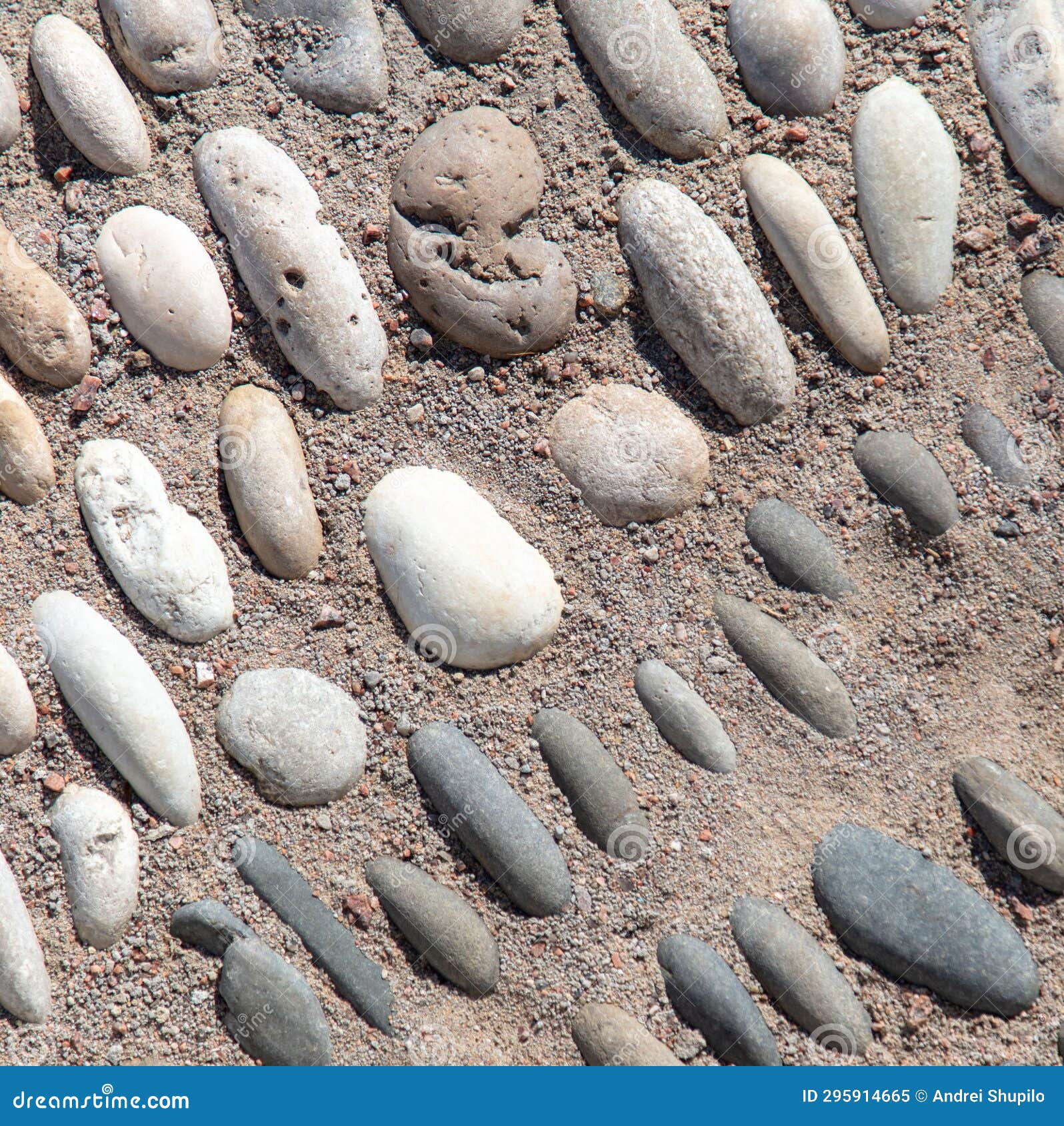 Pebble Road As an Abstract Background. Texture Stock Image - Image of ...