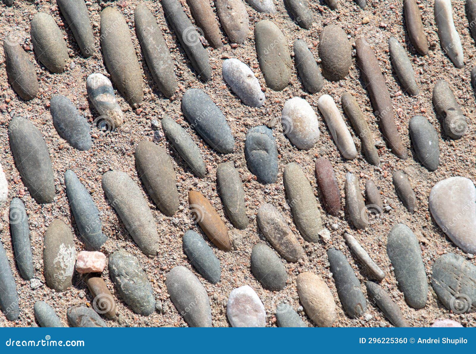 Pebble Road As an Abstract Background. Texture Stock Photo - Image of ...