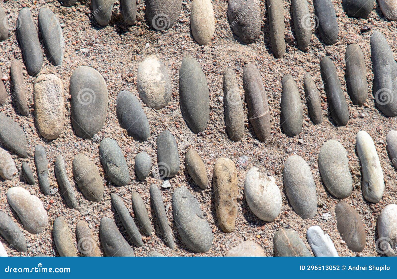 Pebble Road As an Abstract Background. Texture Stock Photo - Image of ...