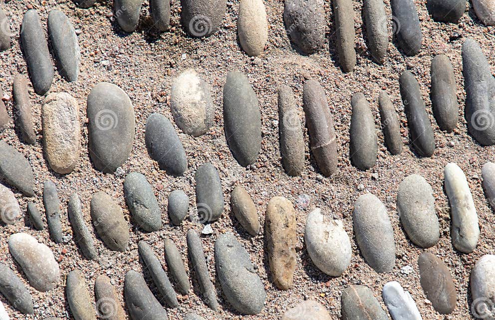 Pebble Road As an Abstract Background. Texture Stock Photo - Image of ...