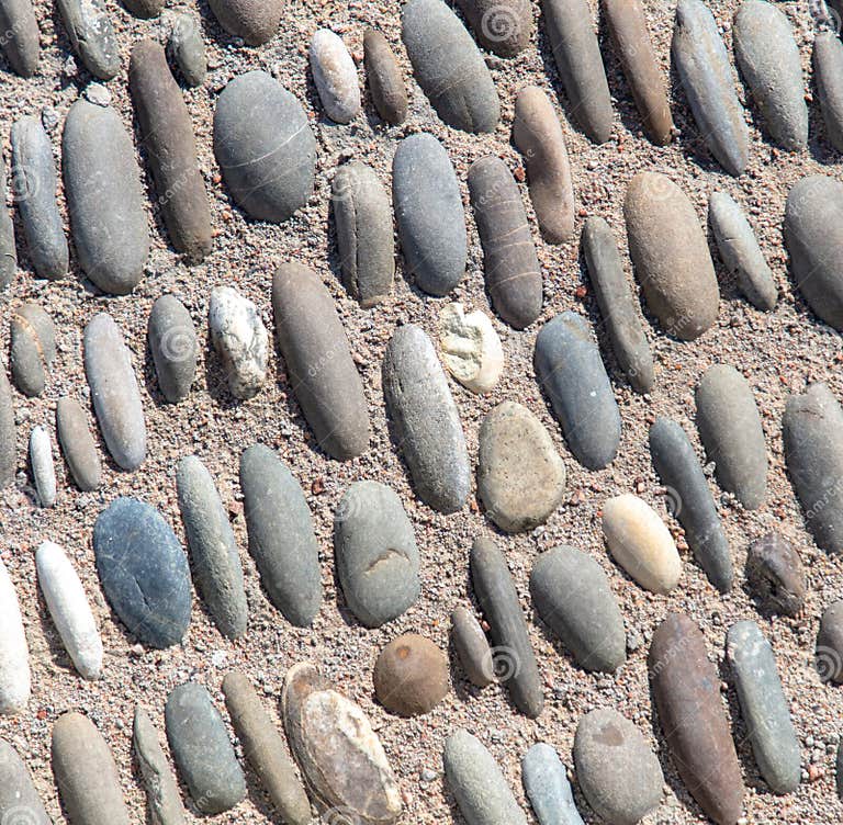 Pebble Road As an Abstract Background. Texture Stock Photo - Image of ...