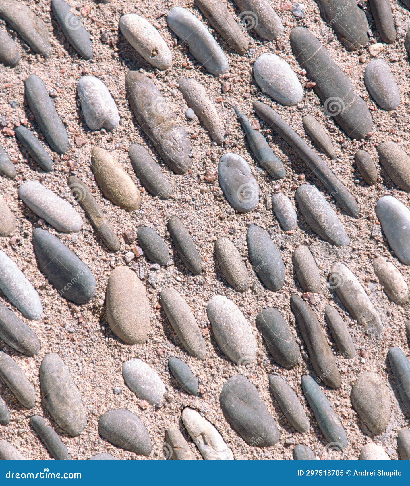 Pebble Road As an Abstract Background. Texture Stock Image - Image of ...