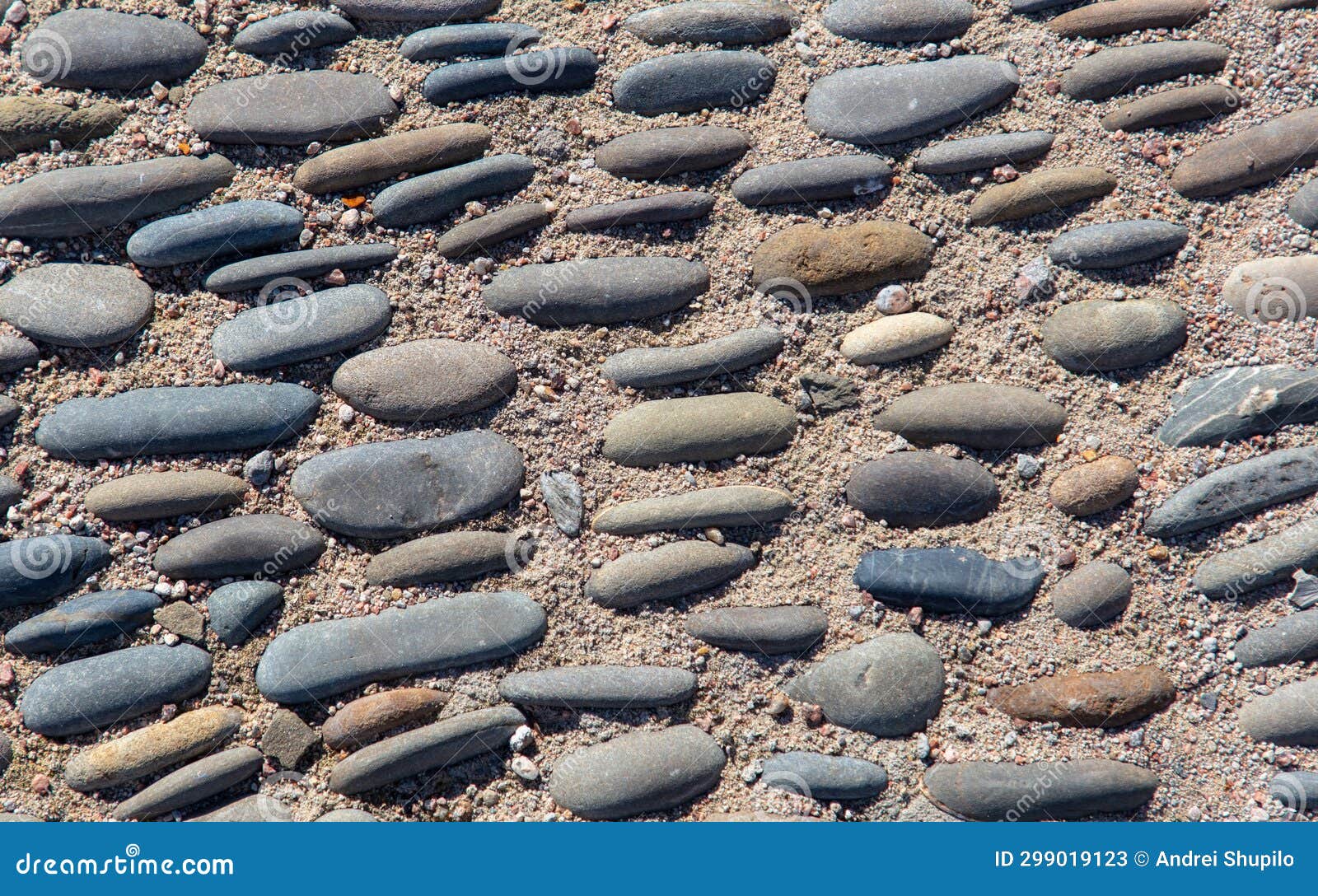 Pebble Road As an Abstract Background. Texture Stock Image - Image of ...