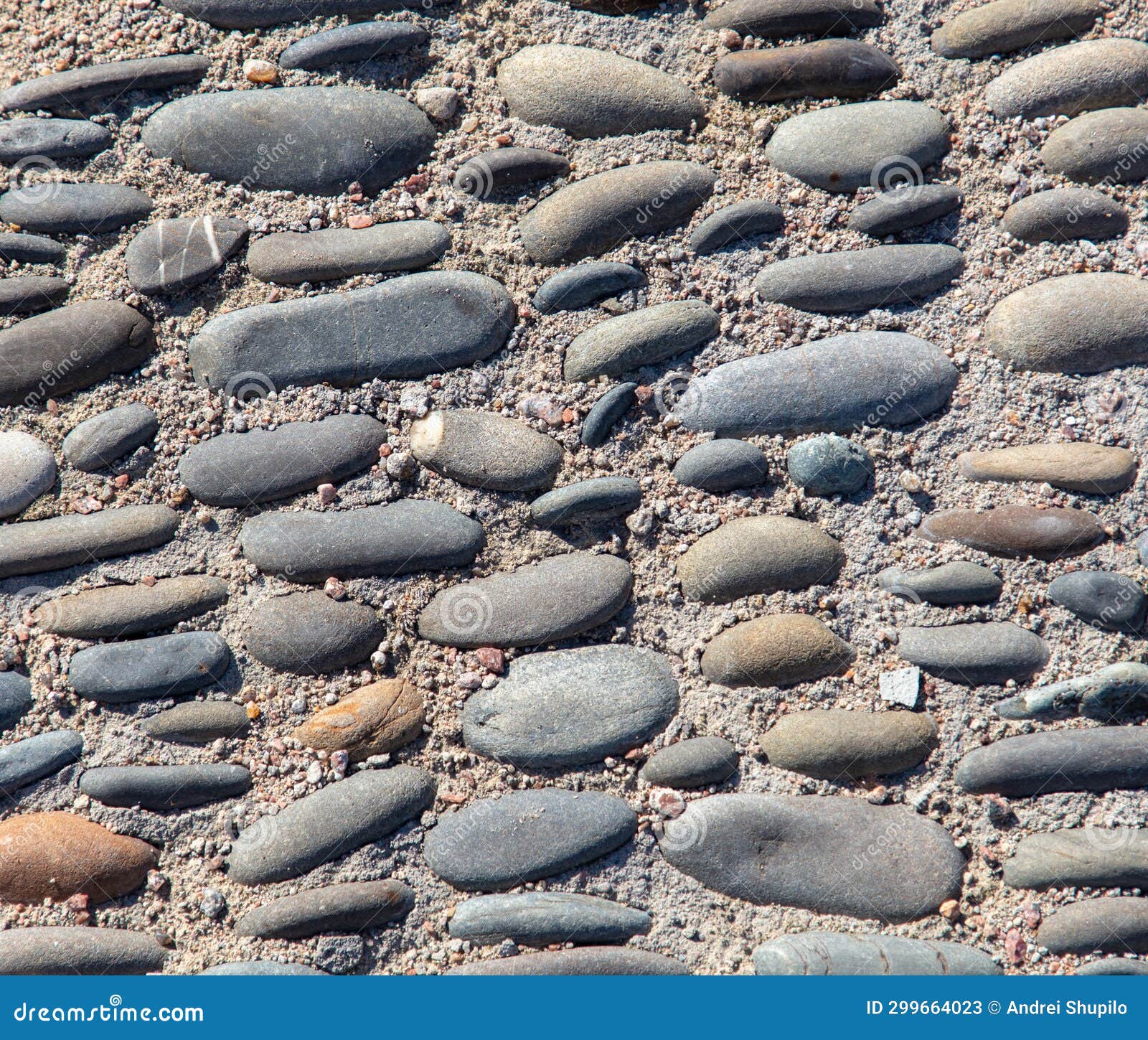Pebble Road As an Abstract Background. Texture Stock Image - Image of ...
