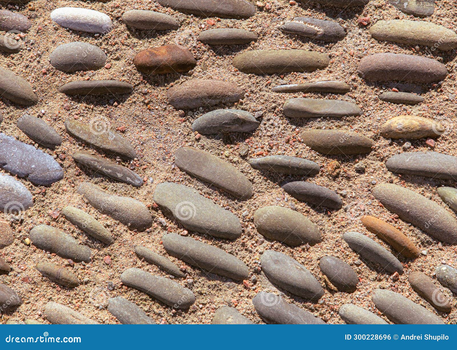 Pebble Road As an Abstract Background. Texture Stock Photo - Image of ...