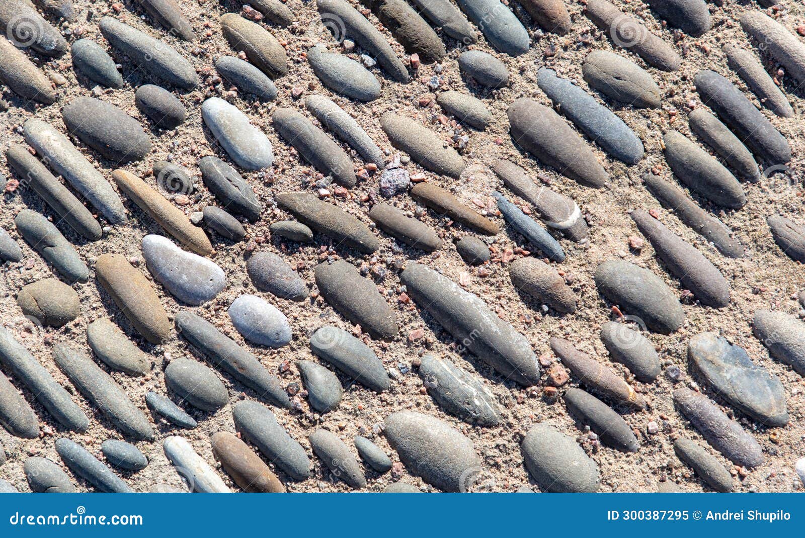 Pebble Road As an Abstract Background. Texture Stock Image - Image of ...