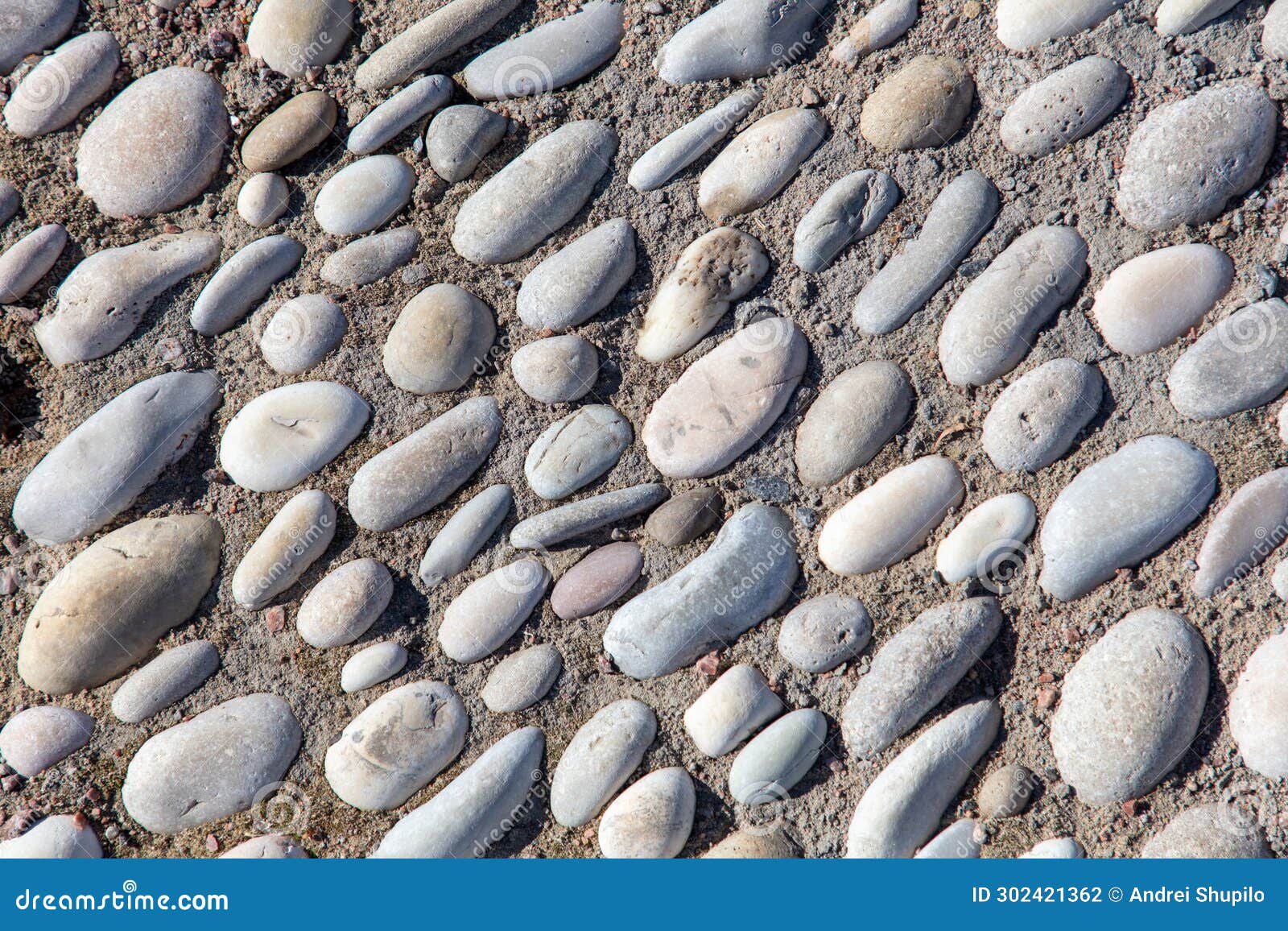 Pebble Road As an Abstract Background. Texture Stock Photo - Image of ...