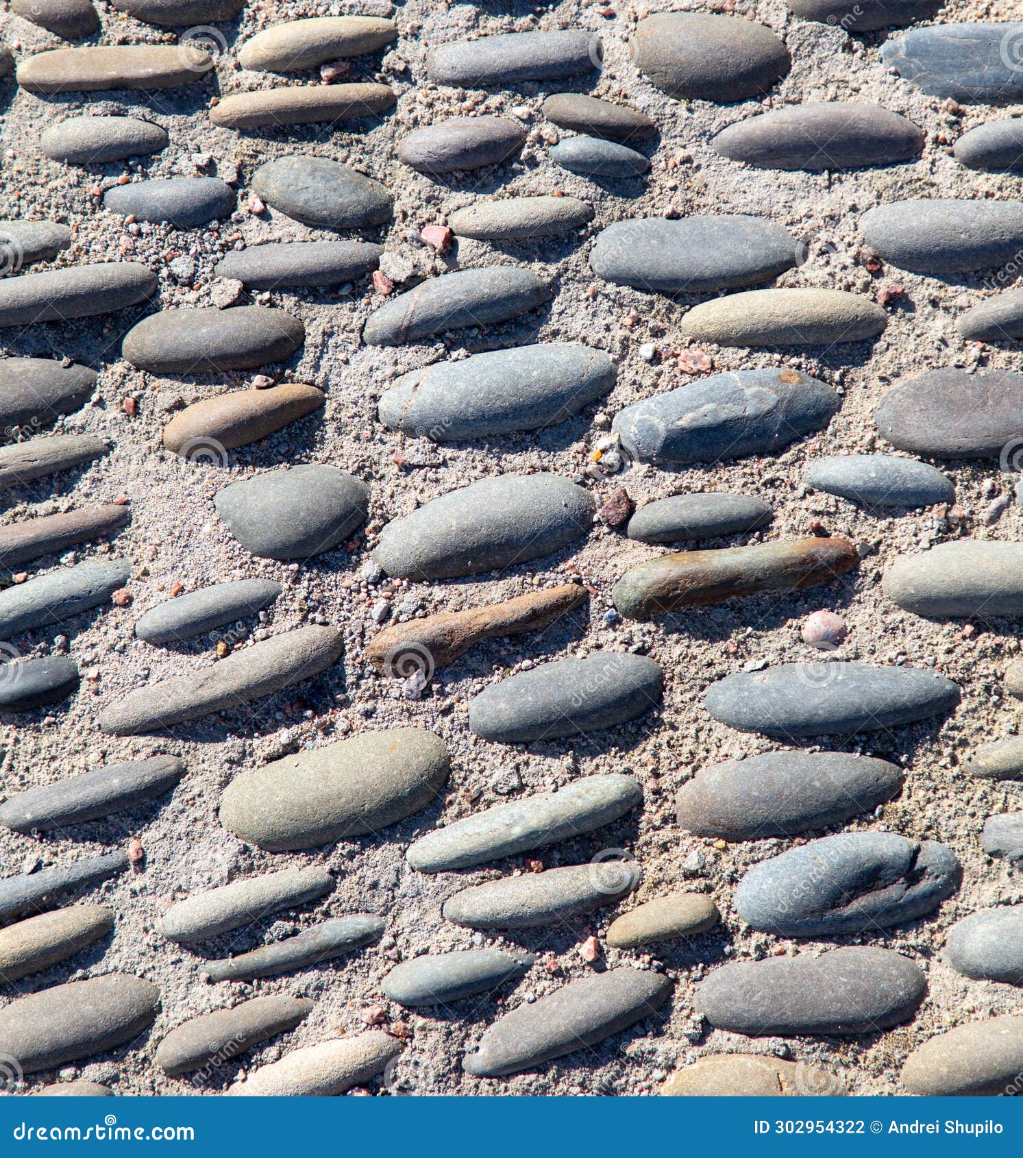 Pebble Road As an Abstract Background. Texture Stock Photo - Image of ...