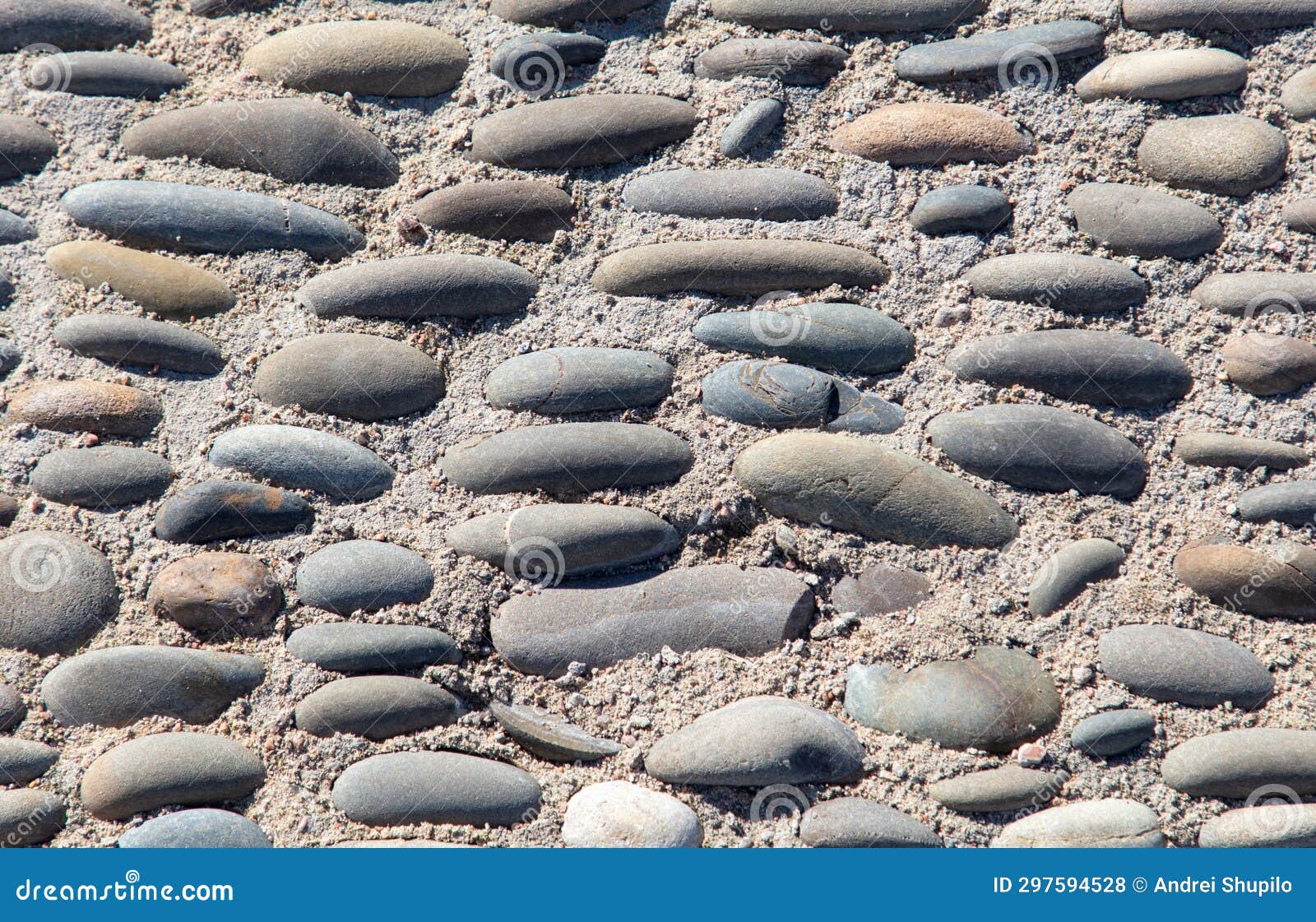 Pebble Road As an Abstract Background. Texture Stock Photo - Image of ...