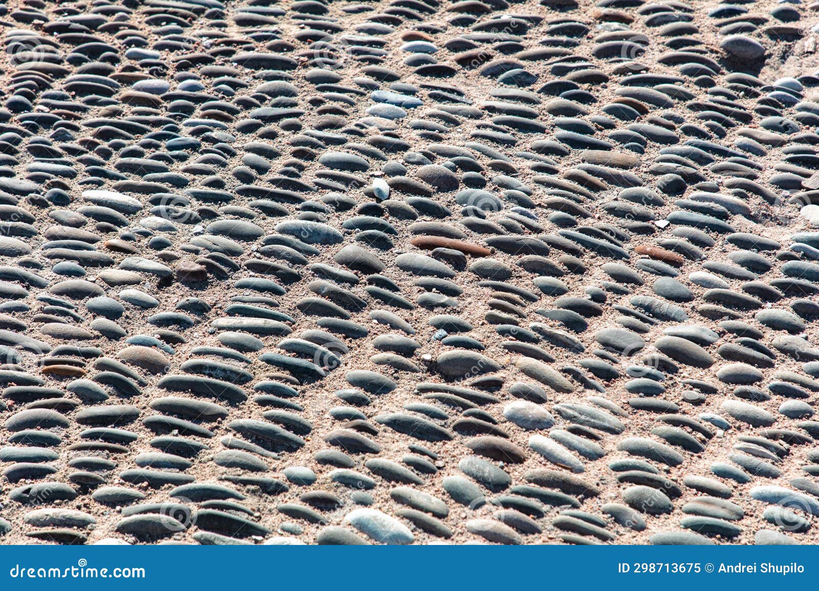 Pebble Road As an Abstract Background. Texture Stock Image - Image of ...