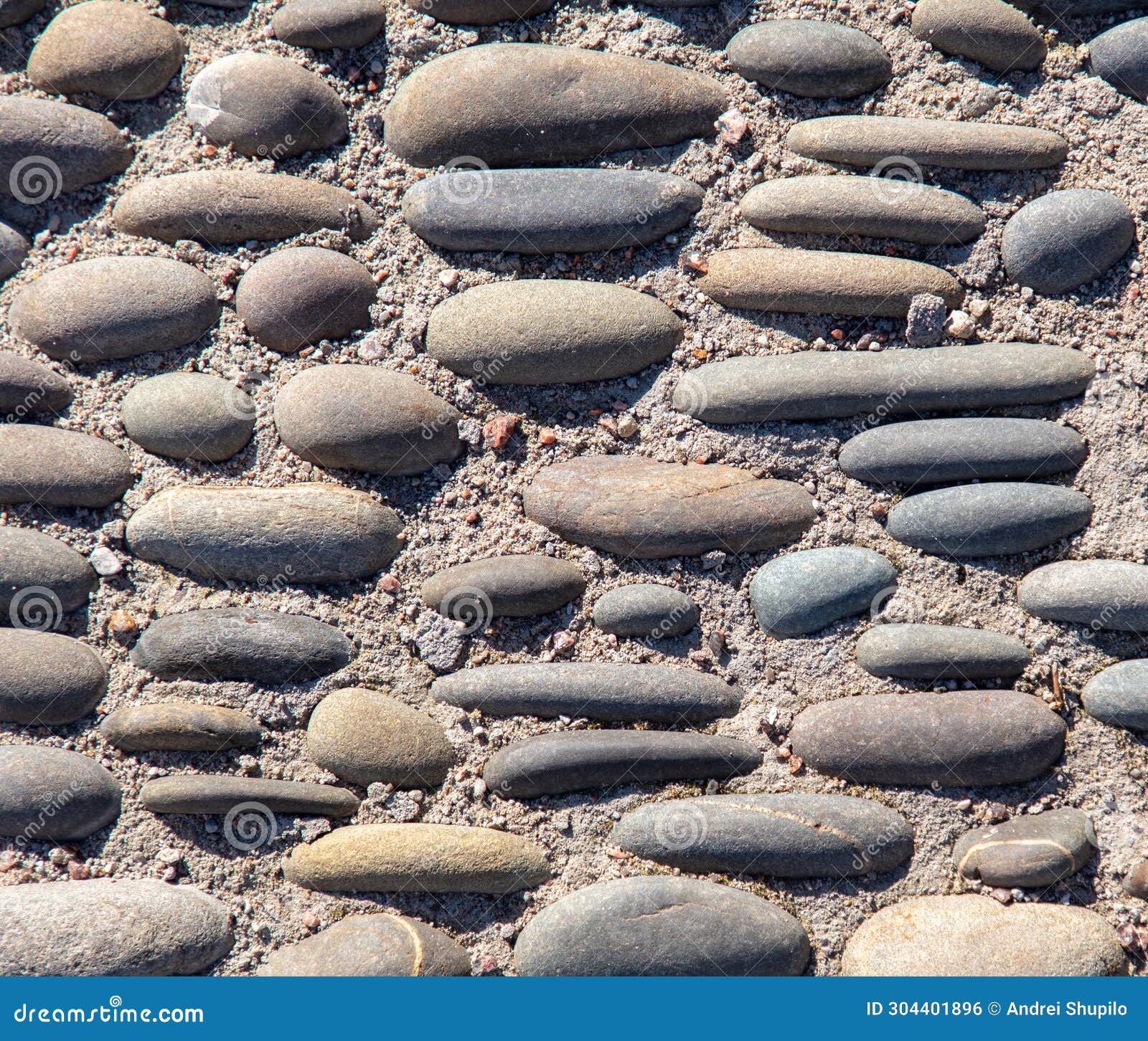 Pebble Road As an Abstract Background. Texture Stock Photo - Image of ...