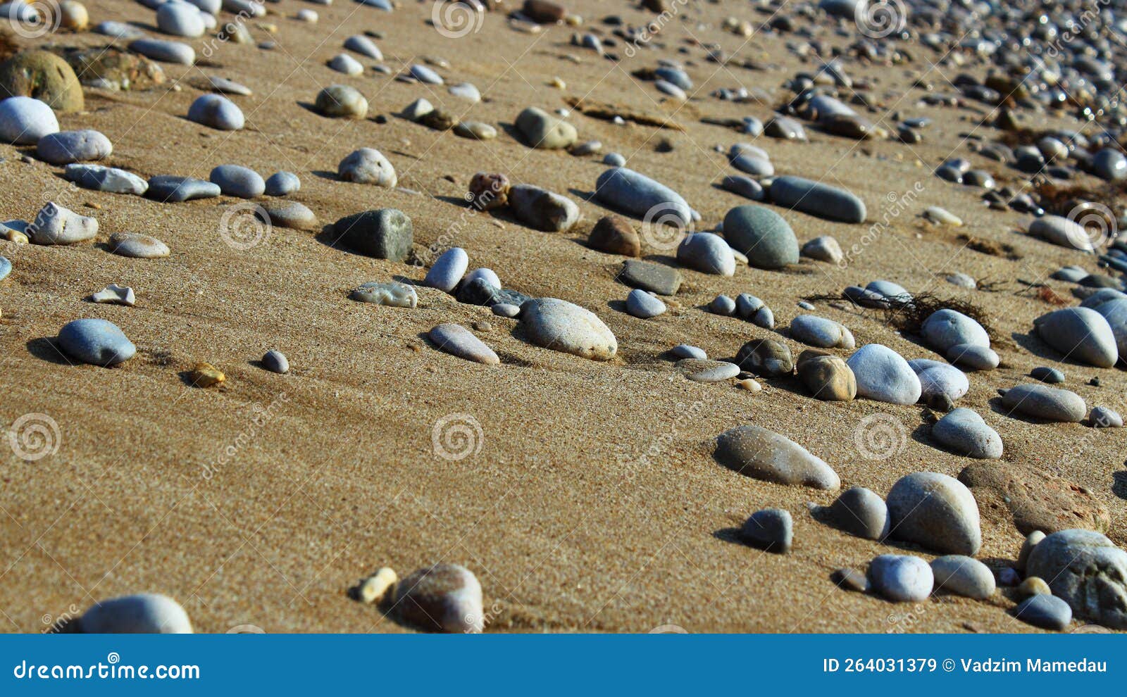 Pebble Sand on the Beach Texture of Stones and Sand Backgroun Stock ...