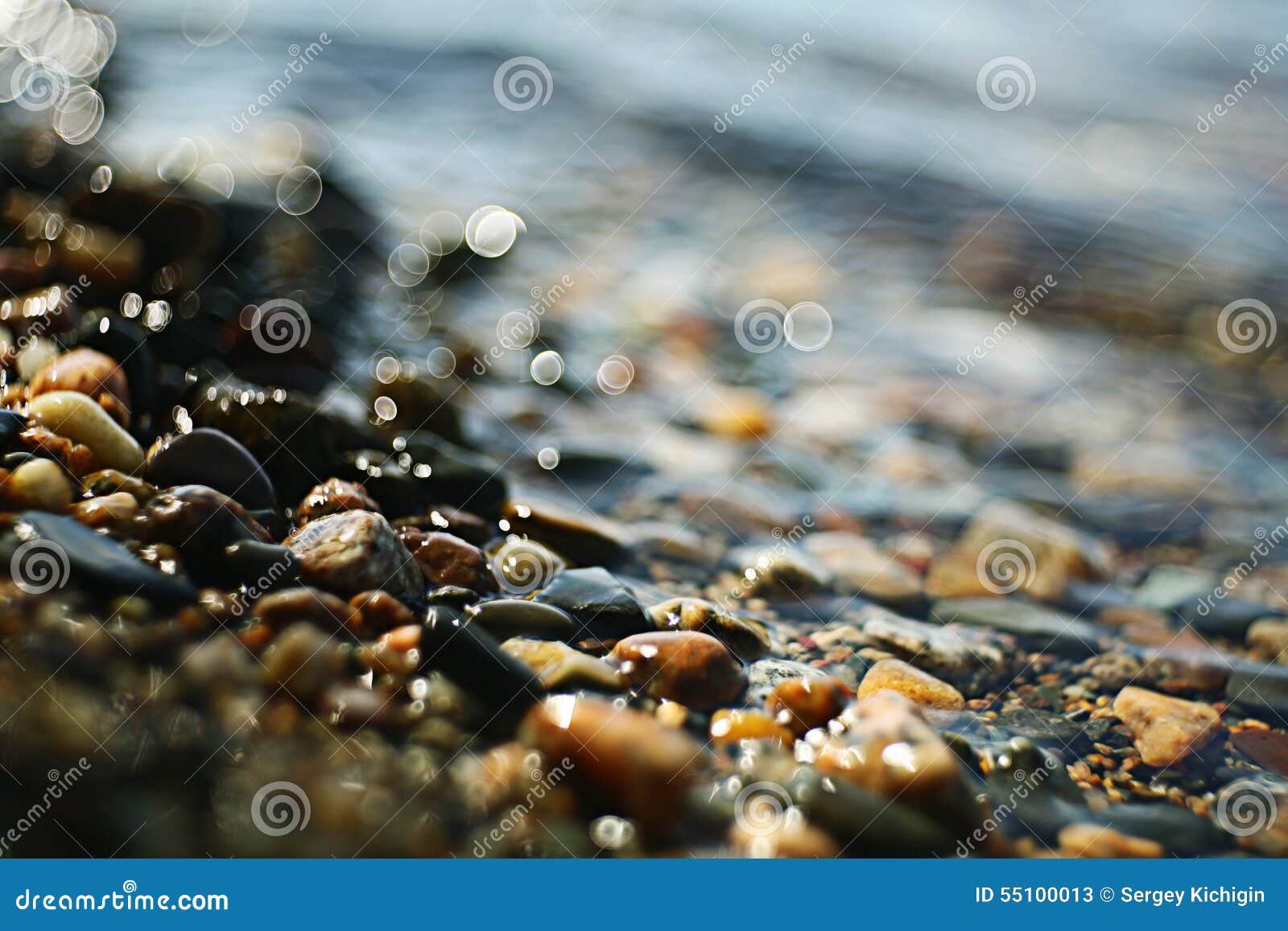 Pebble sea stock image. Image of blue, black, close, summer - 55100013