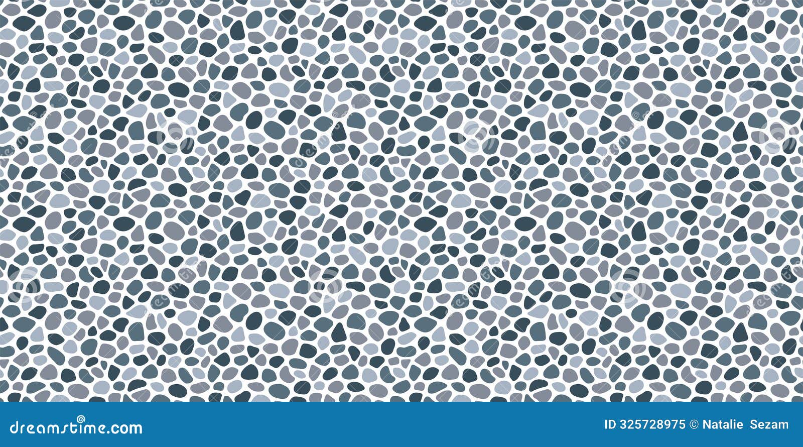 Pebble Seamless Pattern Vector Illustration. Cute Summer Repeated Card ...