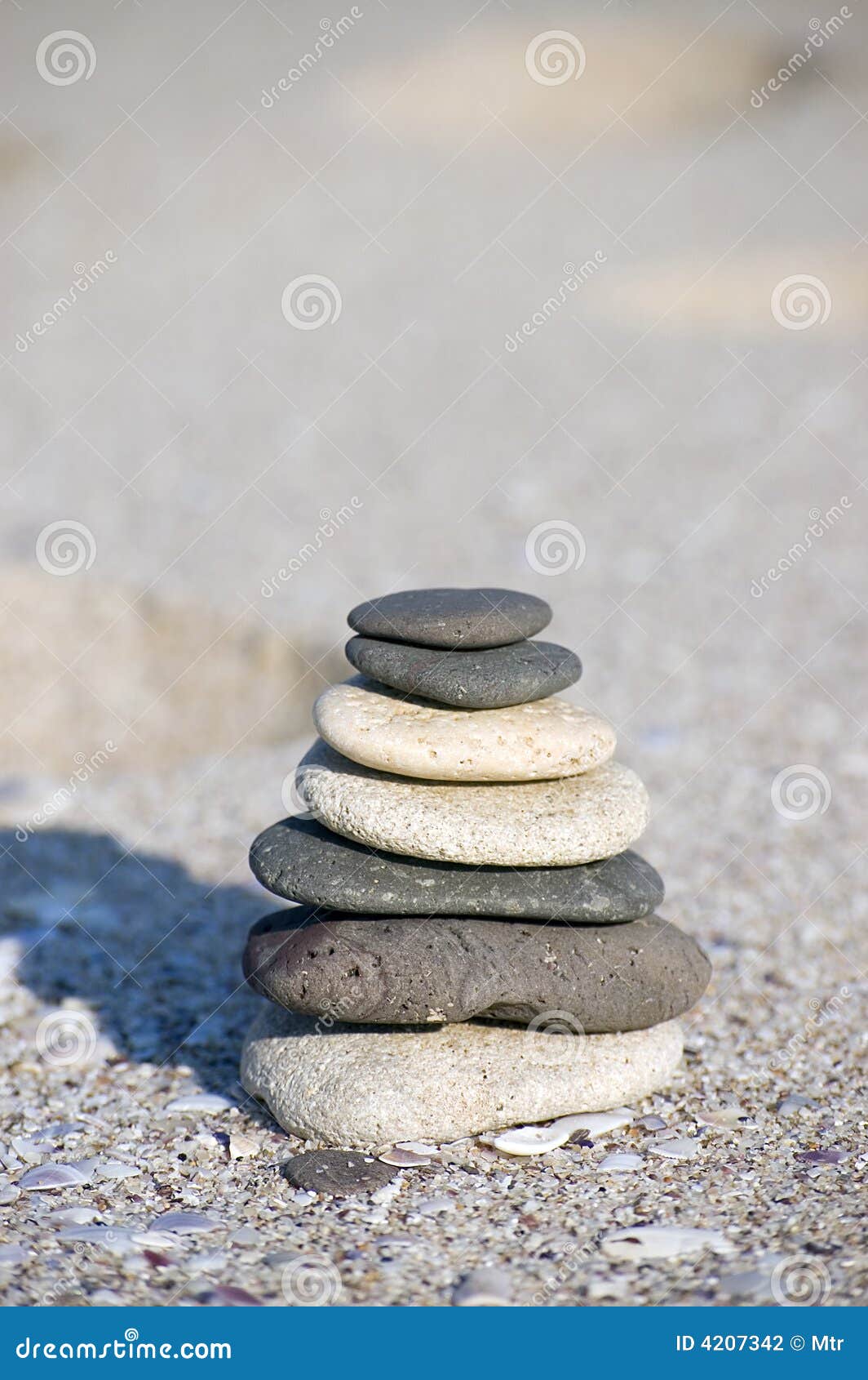 Pebble stack stock photo. Image of risk, rest, round, seashore - 4207342