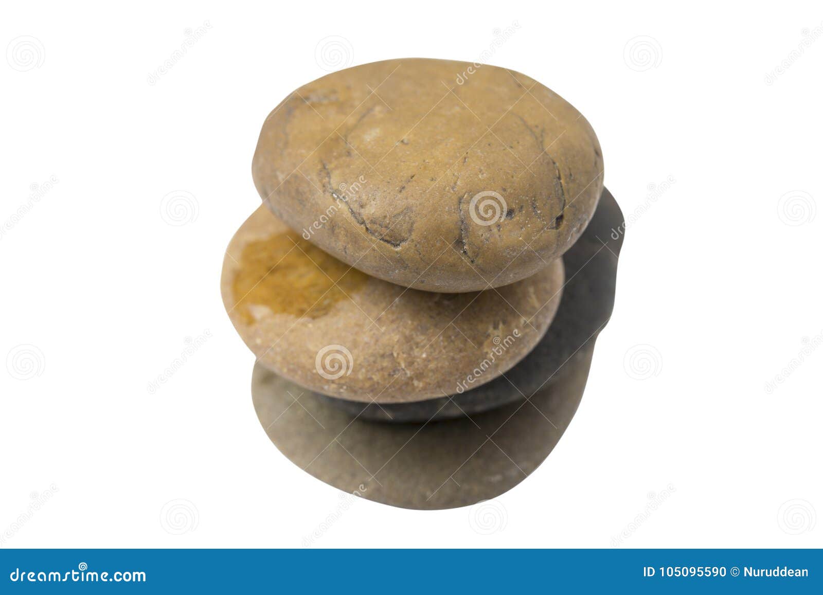 Pebble Stack on White Background Stock Photo - Image of smooth, round ...