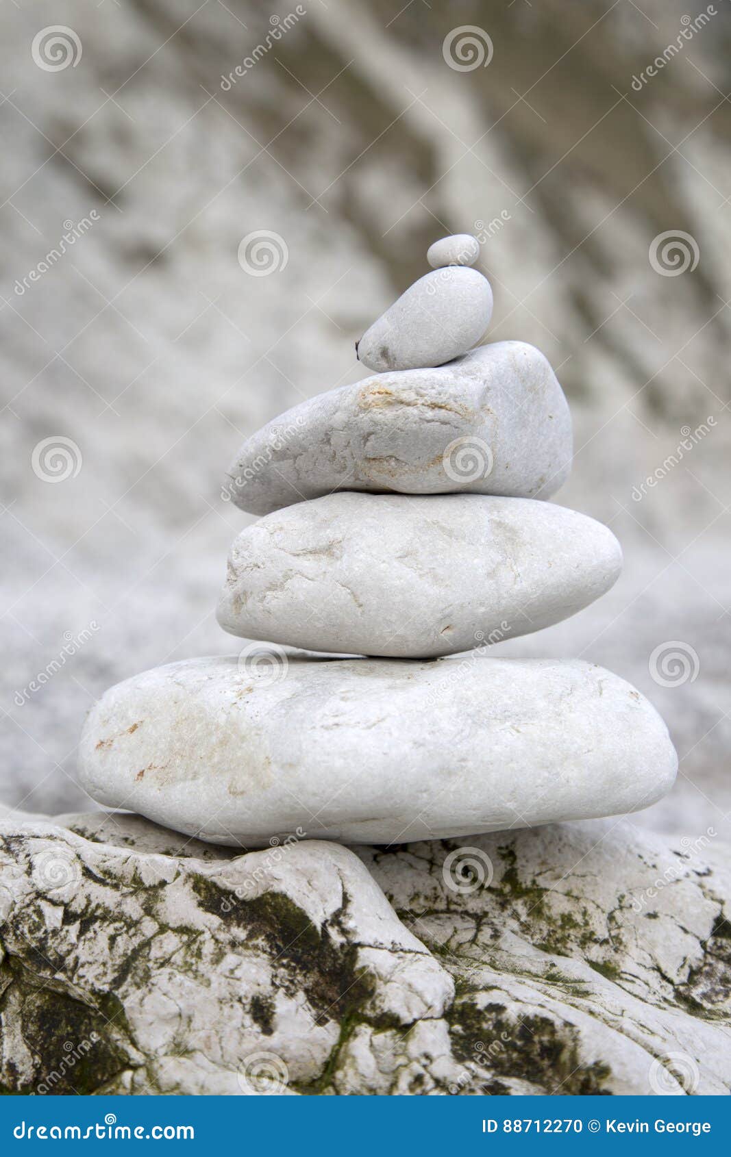 Pebble Stack in Lulworth Cove Beach, Dorset Stock Photo - Image of rock ...