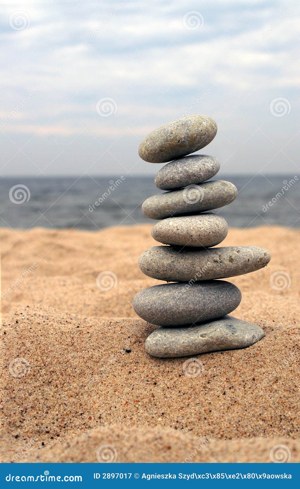Pebble Stack on the Seashore Stock Image - Image of pebble, beach: 2897017
