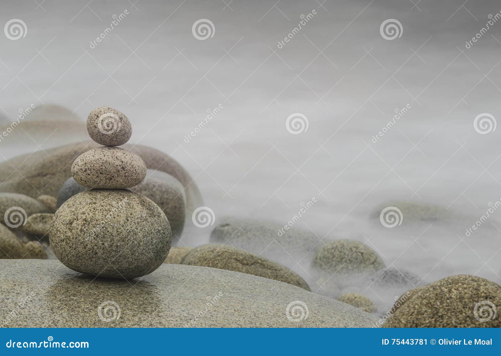 Pebble Stack, Zen Background Stock Image - Image of horizontal, natural ...