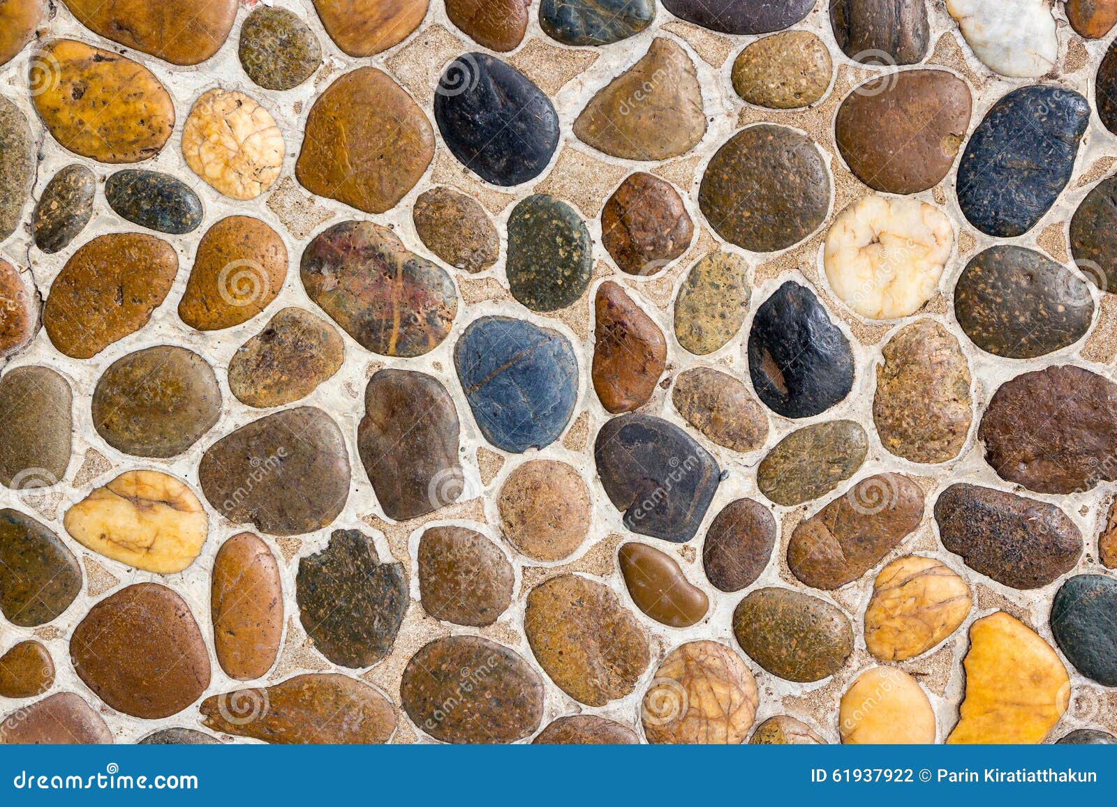 Pebble Stone Floor Tile Texture Stock Photo - Image of wall, concrete ...