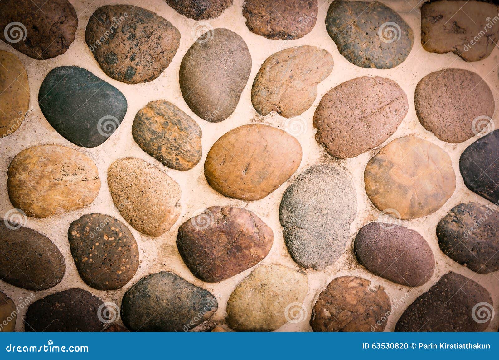 Pebble Stone Floor Tile Texture Stock Photo - Image of abstract, black ...