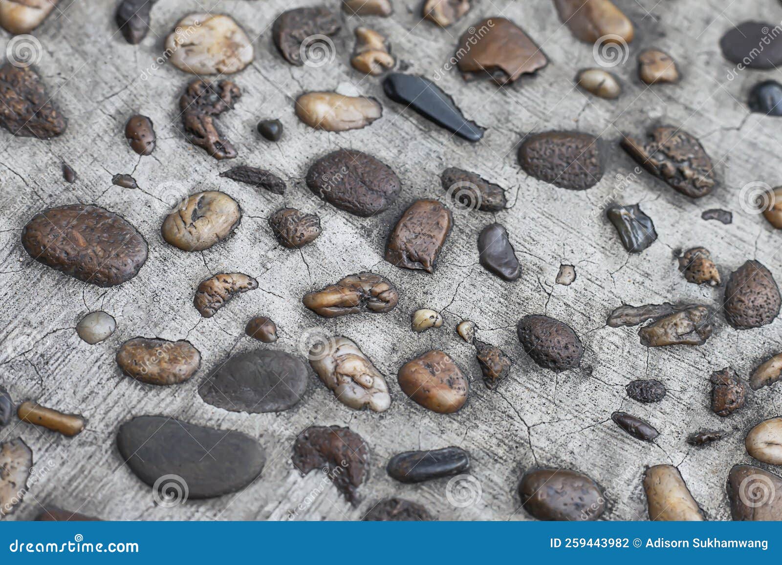 Pebble Stone Floor Use for Background or Texture Stock Photo - Image of ...