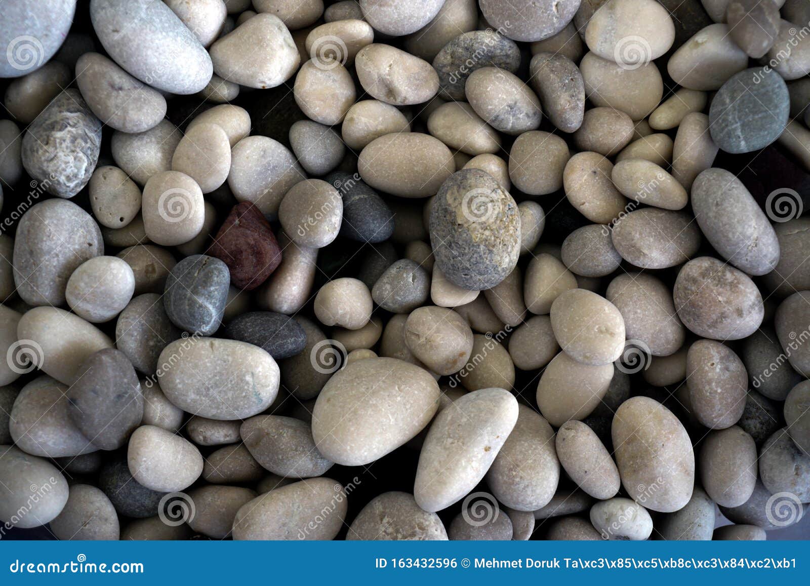 Grey Pebble Stone Texture Background Stock Photo - Image of ...