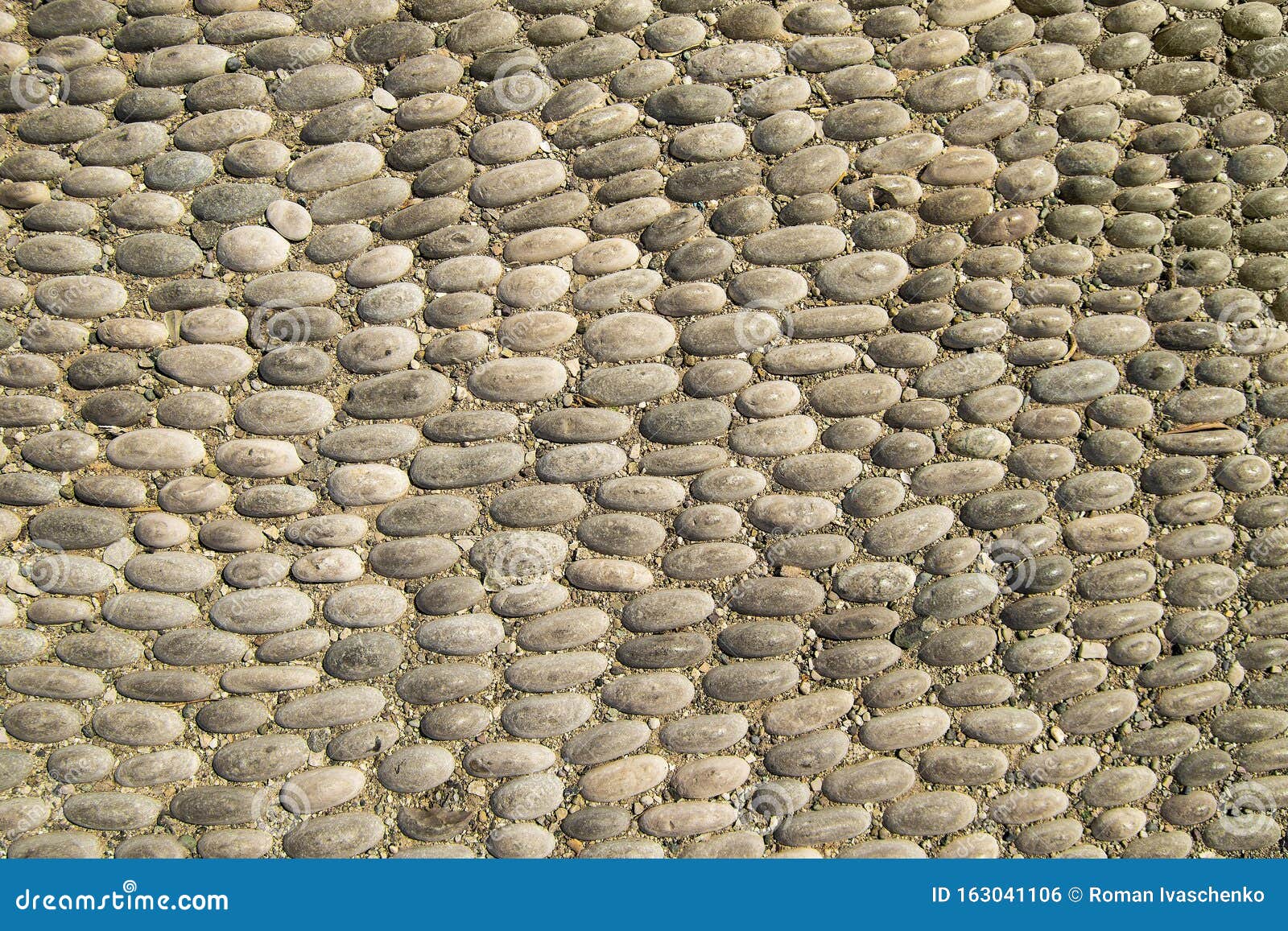 Pebble Stone Walkway Texture Stock Photo - Image of pedestrian ...