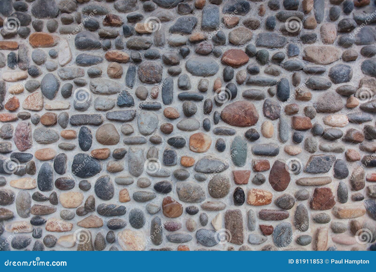 Pebble Stone Wall stock image. Image of designer, craft - 81911853