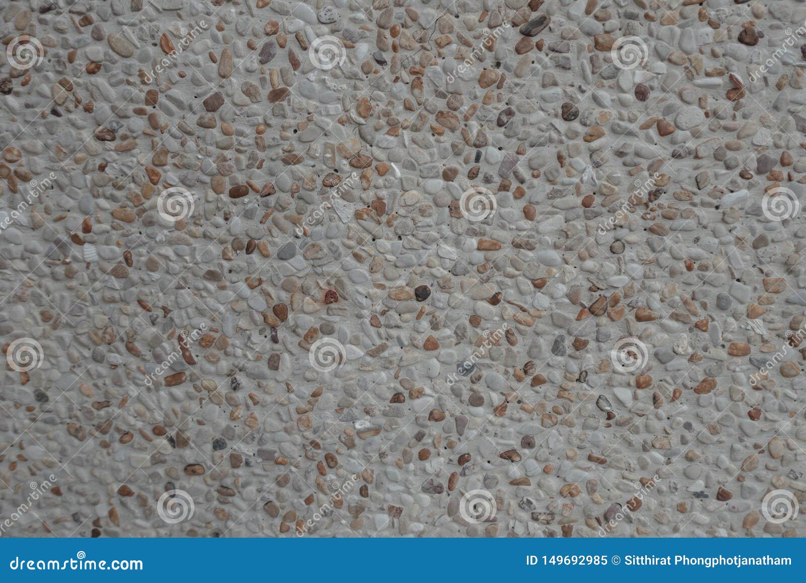 Pebble Stone Wall Texture Background Stock Image - Image of seamless ...