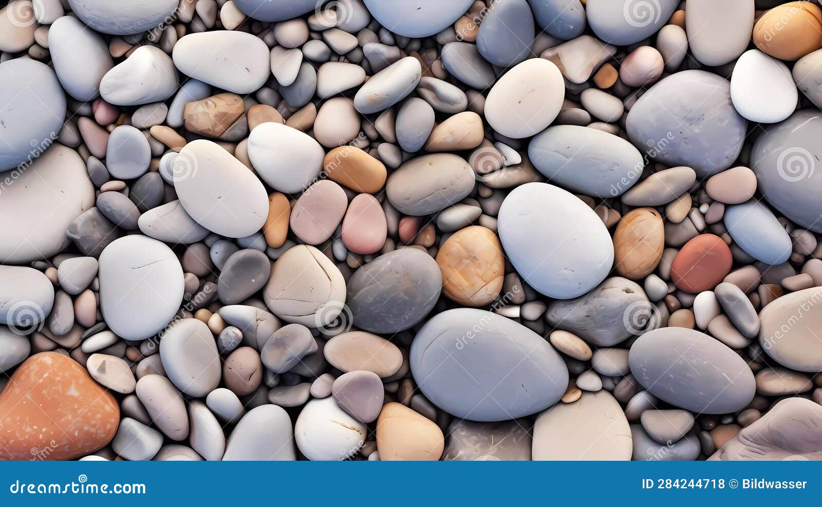 Pebble Stones Background. Generative Ai Design Stock Illustration ...